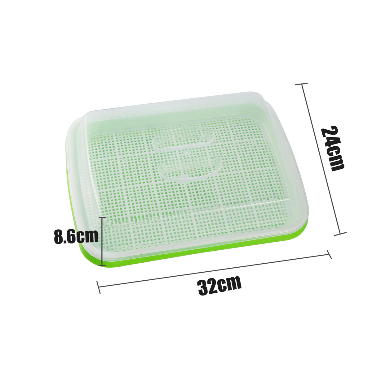 Sprouting Tray With Cover Pea Bean Wheat Seedling Germination Plate Ca ...