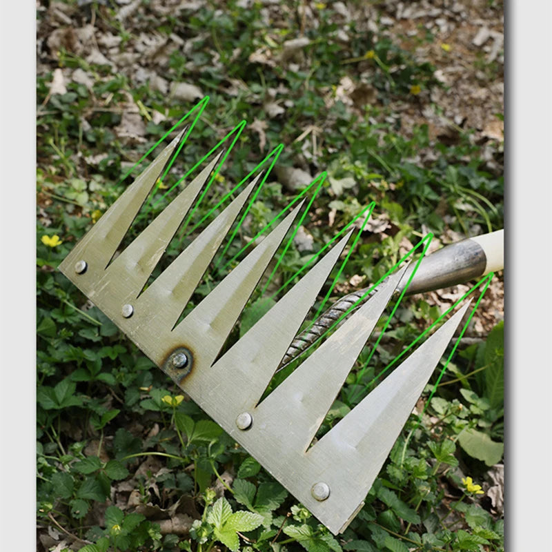 Iron Gardening Hoe Hoe Weeding Rake Agricultural Tools Grasping Raking ...
