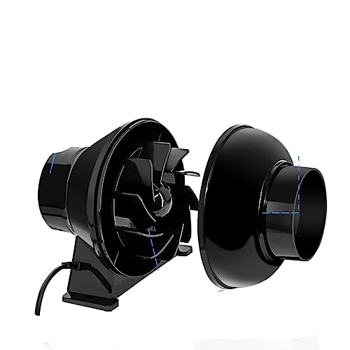 RURAL GROW Inline Fan, 4 inch Inline Duct Fan, 200 CFM Inline Exhaust ...